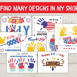 Celebrate 4th of July Bundle, 4th of July Activities, Handprint Bundle ...