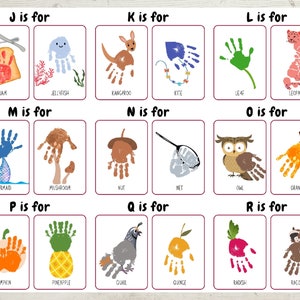 Alphabet Craft, Alphabet Recognition, Preschool Activity, DIY Handprint ...