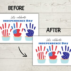 Happy 4th of July Bundle Handprint, 4th of July Activities, Handprint ...