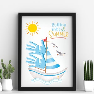Sailing Into Summer, Summer Printable Craft for Kid, Summer Activity ...