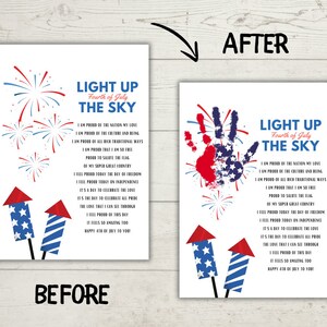 Celebrate 4th of July Bundle, 4th of July Activities, Handprint Bundle ...