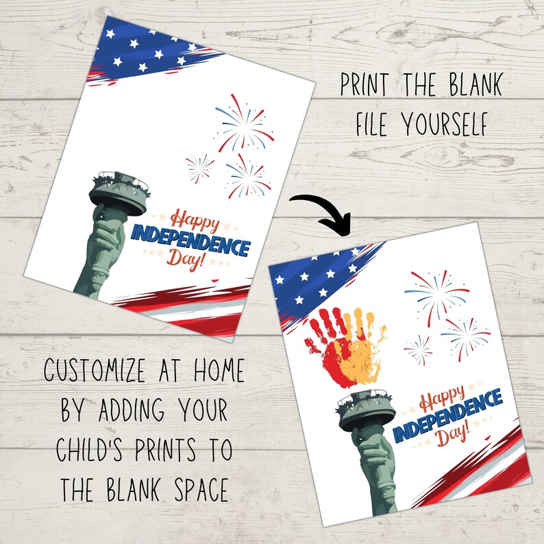 Statue of Liberty, Handprint Art, Happy Memorial Day, 4th of July ...