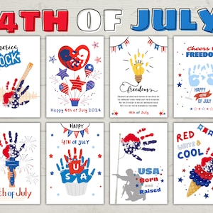 4th of July Collection of Handprint Craft, Handprint Bundle, Handprint ...