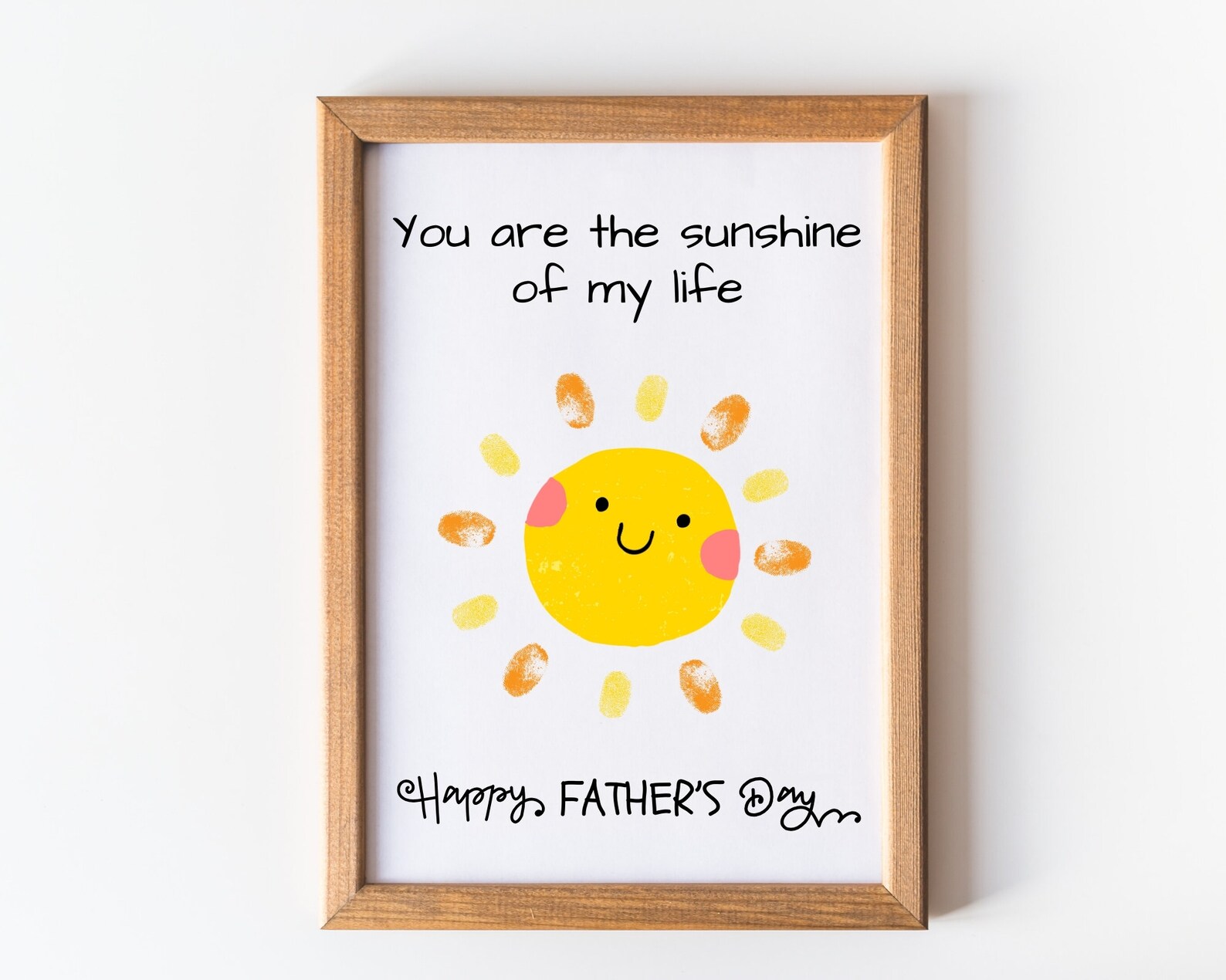 You Are the Sunshine of My Life, Father's Day Handprint Craft, Happy ...