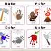 Alphabet Craft, Alphabet Recognition, Preschool Activity, DIY Handprint ...
