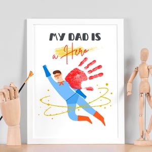 Heros Handprint Craft for Fathers Day, Super Heros Capes Handprint ...