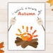 Fall Handprint Craft, Fall Season, Autumn Handprint Art, Back to School ...