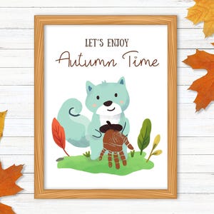 Fall Forest Animals Bundle, Fall Season, Handprint Craft, Autumn ...