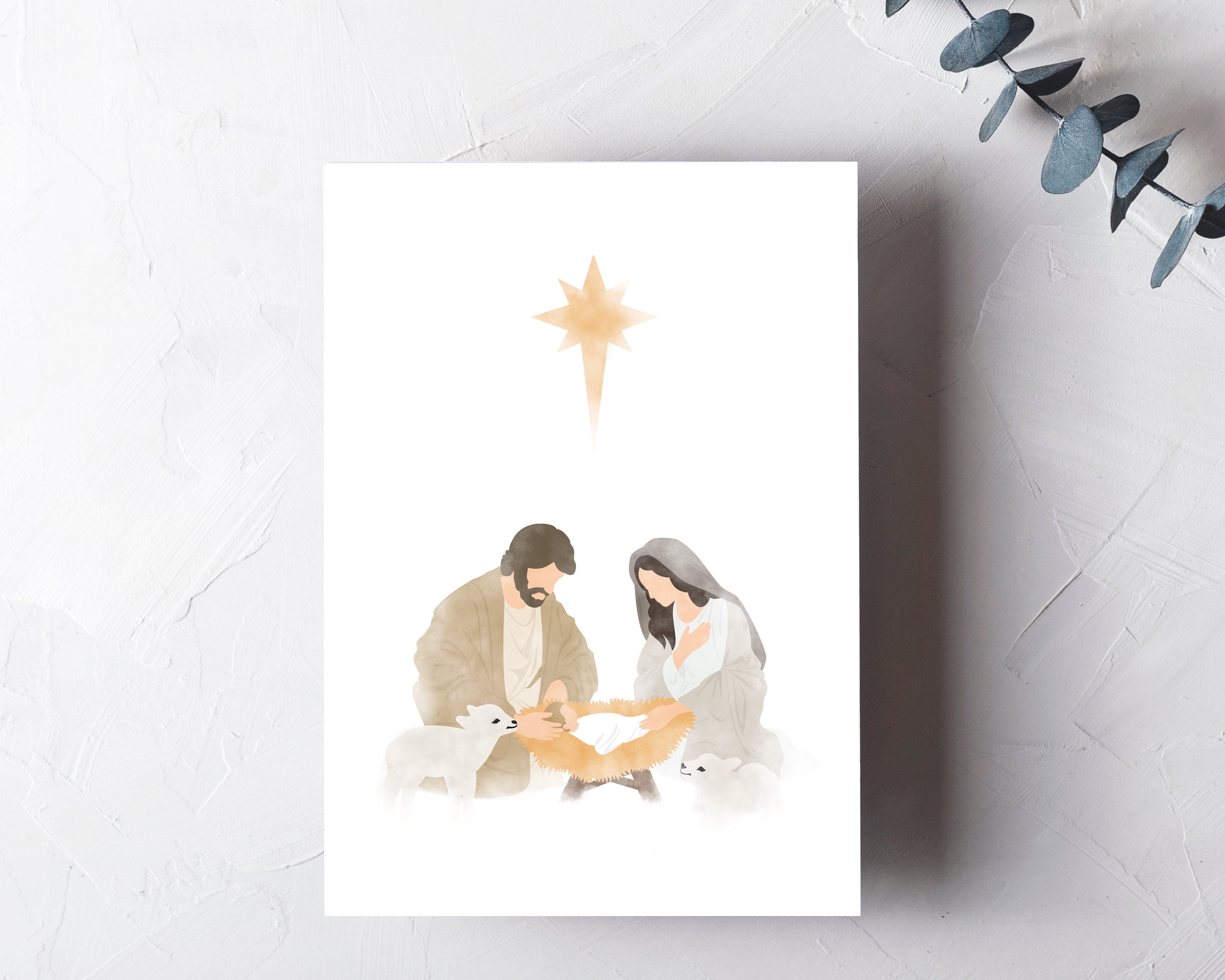 Nativity Scene Art, Nativity Printable, Christmas Decor, Christmas ...