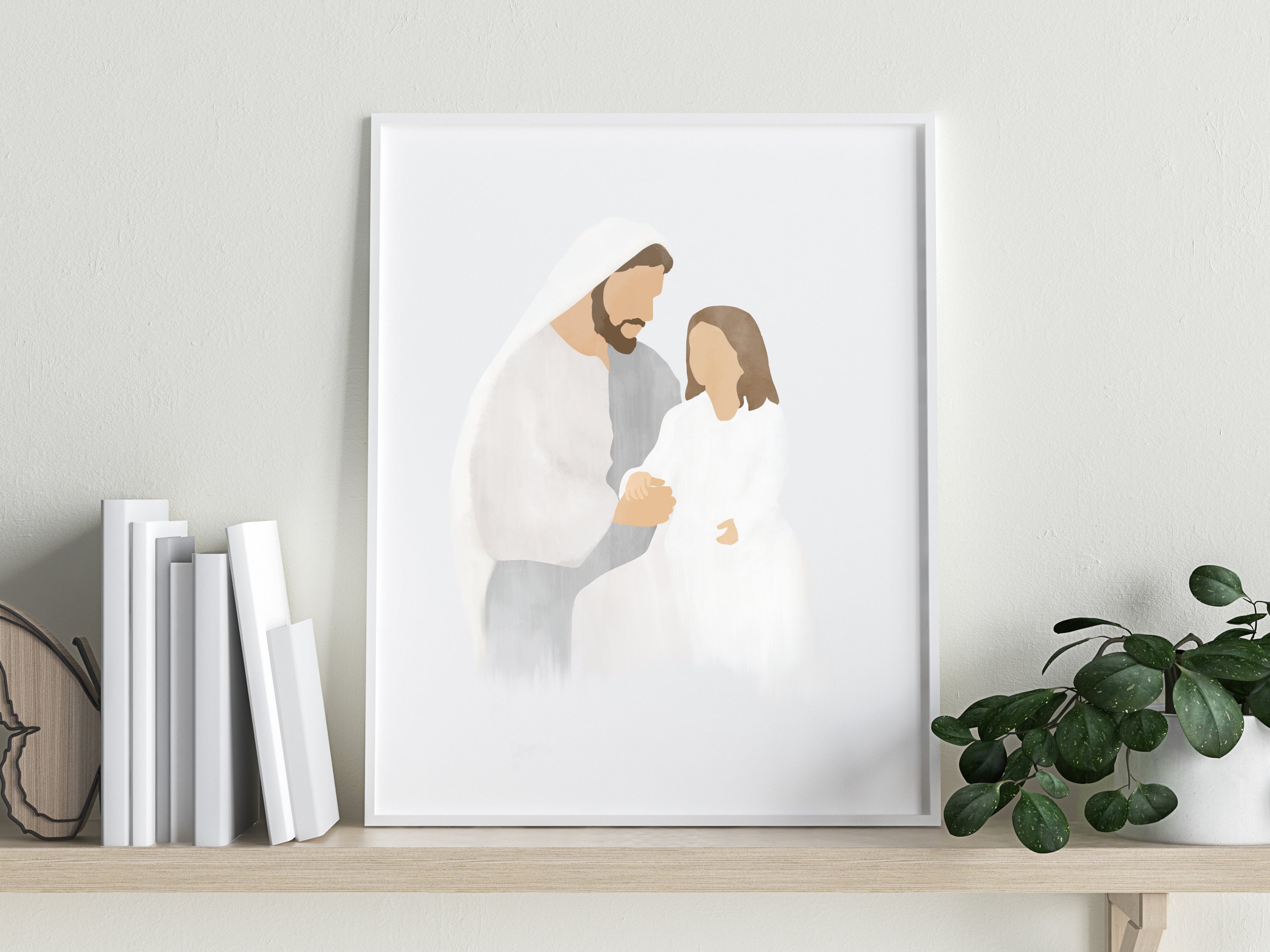 Jesus With a Child, Jesus Christ, Jesus Portrait, Jesus Printable File ...