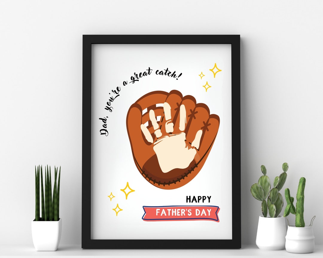 Dad You're A Great Catch, Father's Day Handprint Craft, Happy Fathers ...