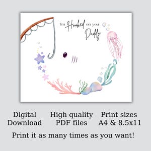 I'm Hooked on You Daddy Handprint Craft, Fish Handprint, Fathers Day ...