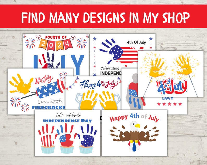 Independence Day Bundle, 4th of July Activities, Handprint Bundle ...
