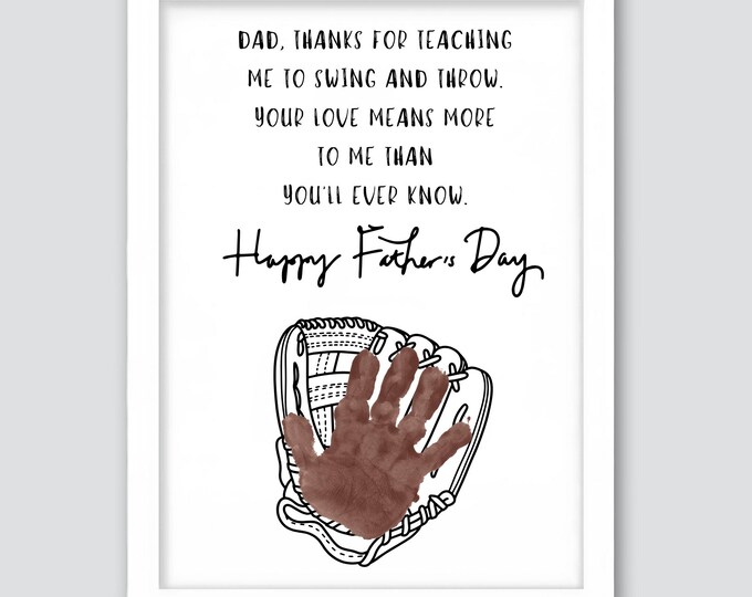 Fathers Day Handprint Craft, Fathers Day Keepsake Poem, Fathers Day ...