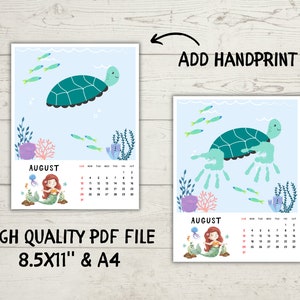 2025 Handprint/footprint Calendar, Handprint Craft, Footprint/handprint ...