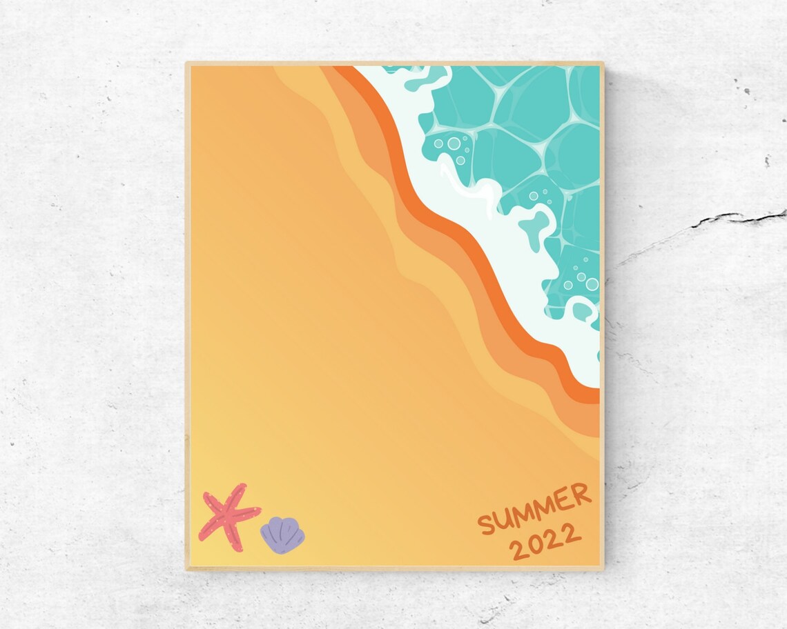 Summer Handprint Art, Summer Printable Craft for Kid, Summer Activity ...