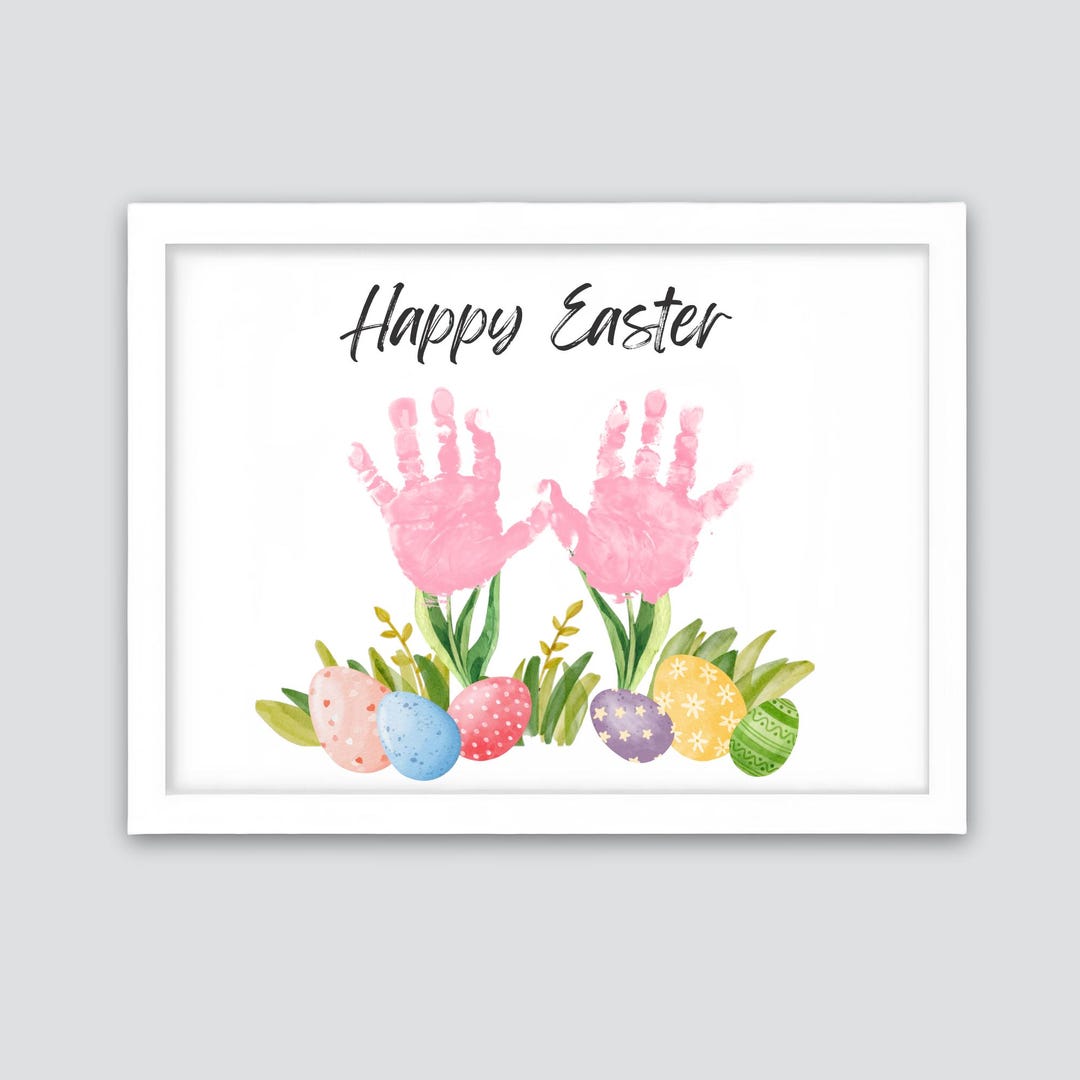 Flower Blooming Easter Handprint Craft, Easter Handprint Craft, Baby ...