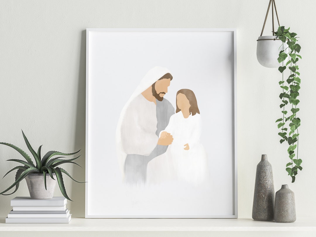 Jesus With a Child, Jesus Christ, Jesus Portrait, Jesus Printable File ...