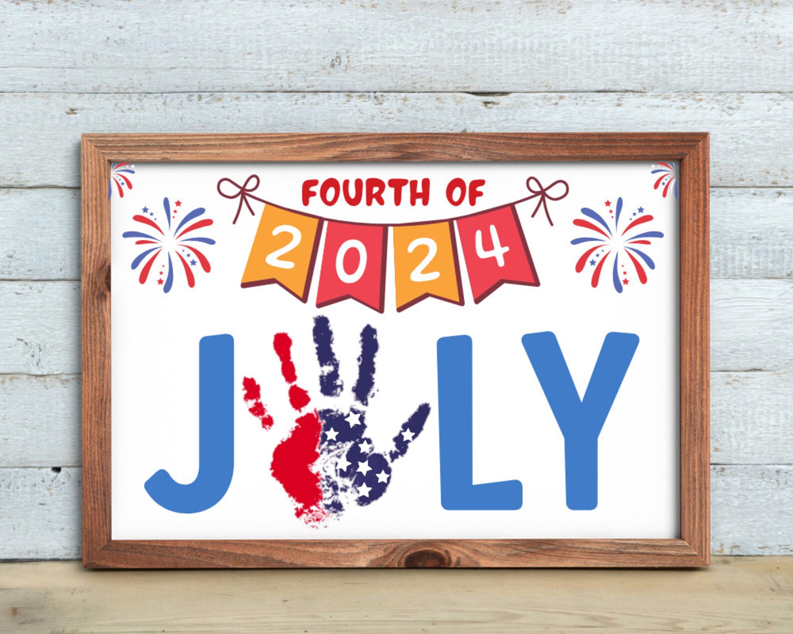 Fourth of July Handprint, Flag Poem, 4th of July Independence Day ...
