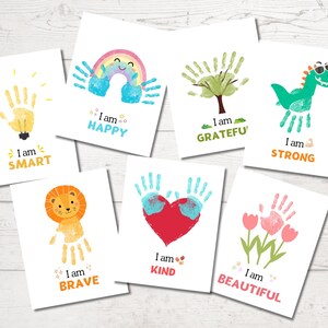 15 Affirmation and Motivational Handprint Craft Bundle, Handprint Art ...