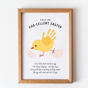 Easter Chicks Handprint Art Craft, Egg-cellent Easter Handprint Art ...