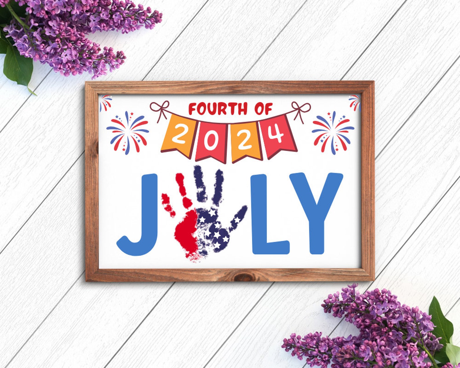 Fourth of July Handprint, Flag Poem, 4th of July Independence Day ...