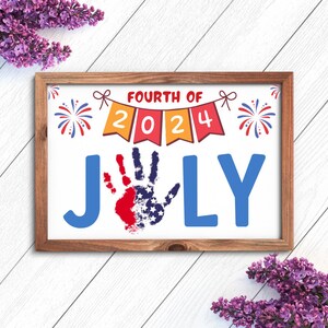 Fourth of July Handprint, Flag Poem, 4th of July Independence Day ...