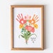 Flower Handprint, Mothers Day Baby Handprint Craft, Hand Art Craft, Mom ...