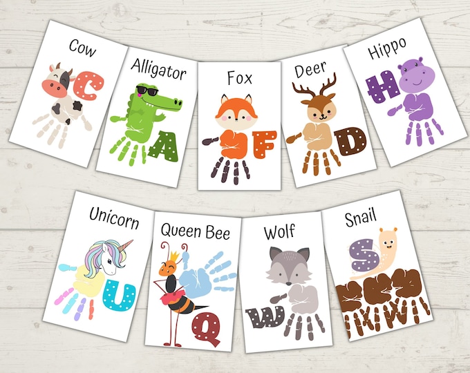 G is for Grapes Handprint Template / Letter G / DIY Alphabet Craft ...