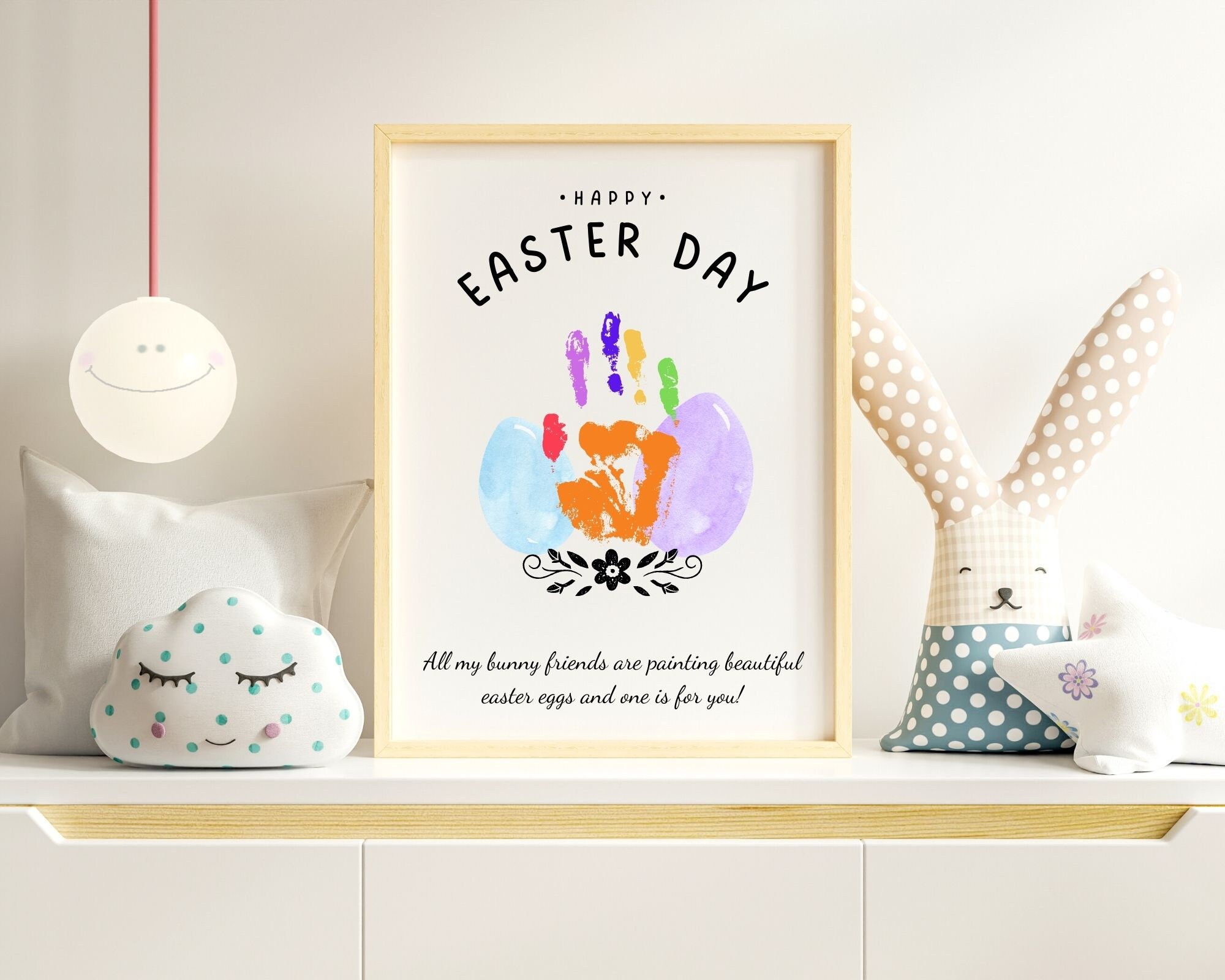 Easter Handprint Art Craft, Easter Egg Handprint, Easter Handprint Art ...
