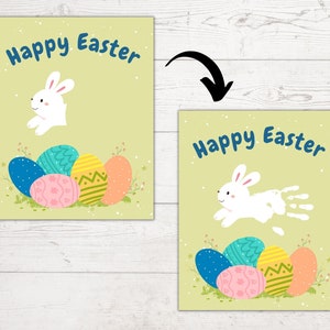 Easter Handprint Footprint Art Craft Bundle, Easter Bunny Chick Craft ...