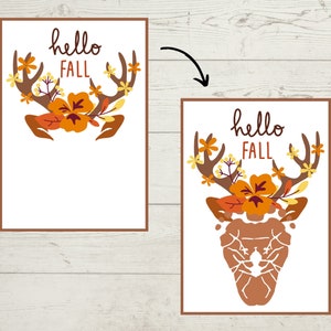 Bundle Autumn Handprint Art, Fall Season Printable Craft for Kid, Hello ...