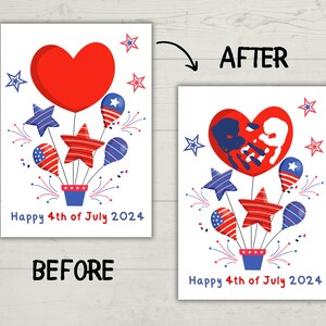 4th of July Collection of Handprint Craft, Handprint Bundle, Handprint ...