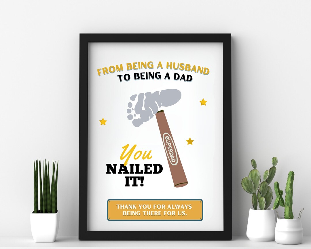 You Nailed It Handprint, Father's Day Handprint Craft, Daddy Birthday ...