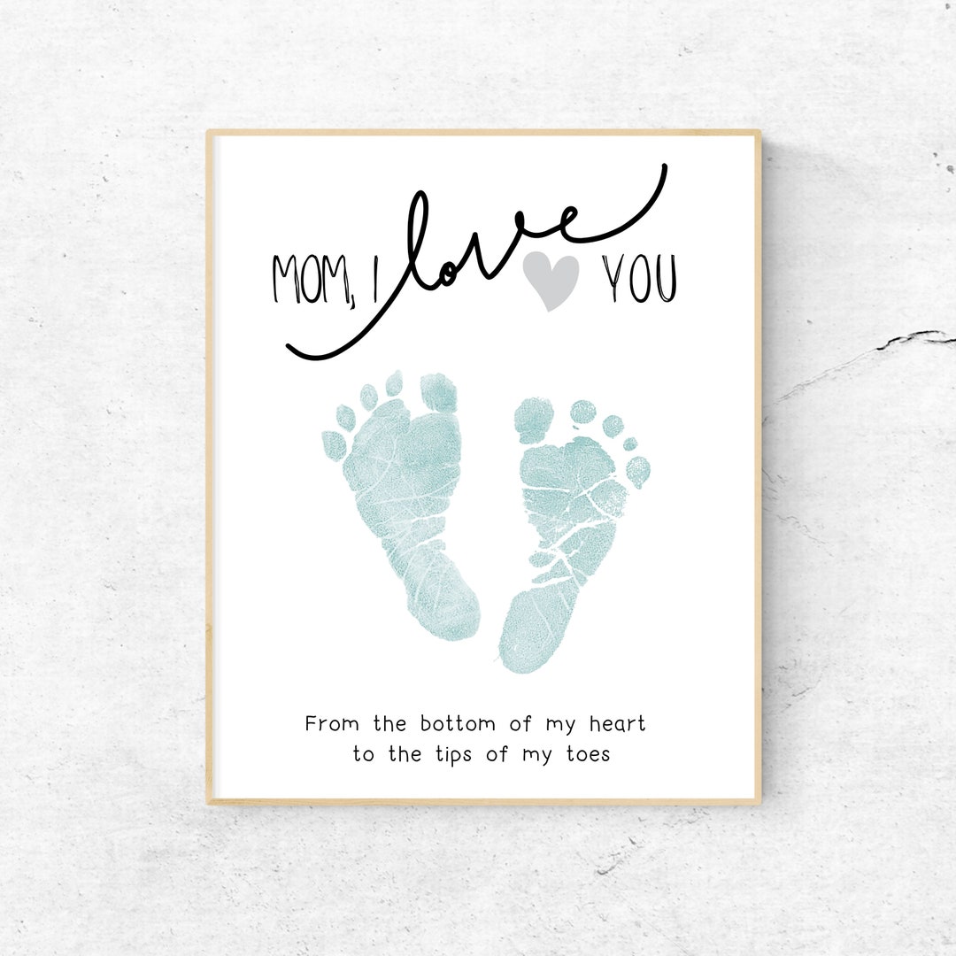 Footprint/handprint, Baby Handprint Craft, Hand Art Craft, Mother's Day ...