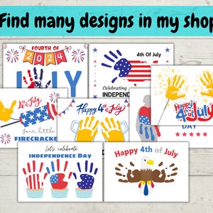 Fourth of July Handprint, Flag Poem, 4th of July Independence Day ...