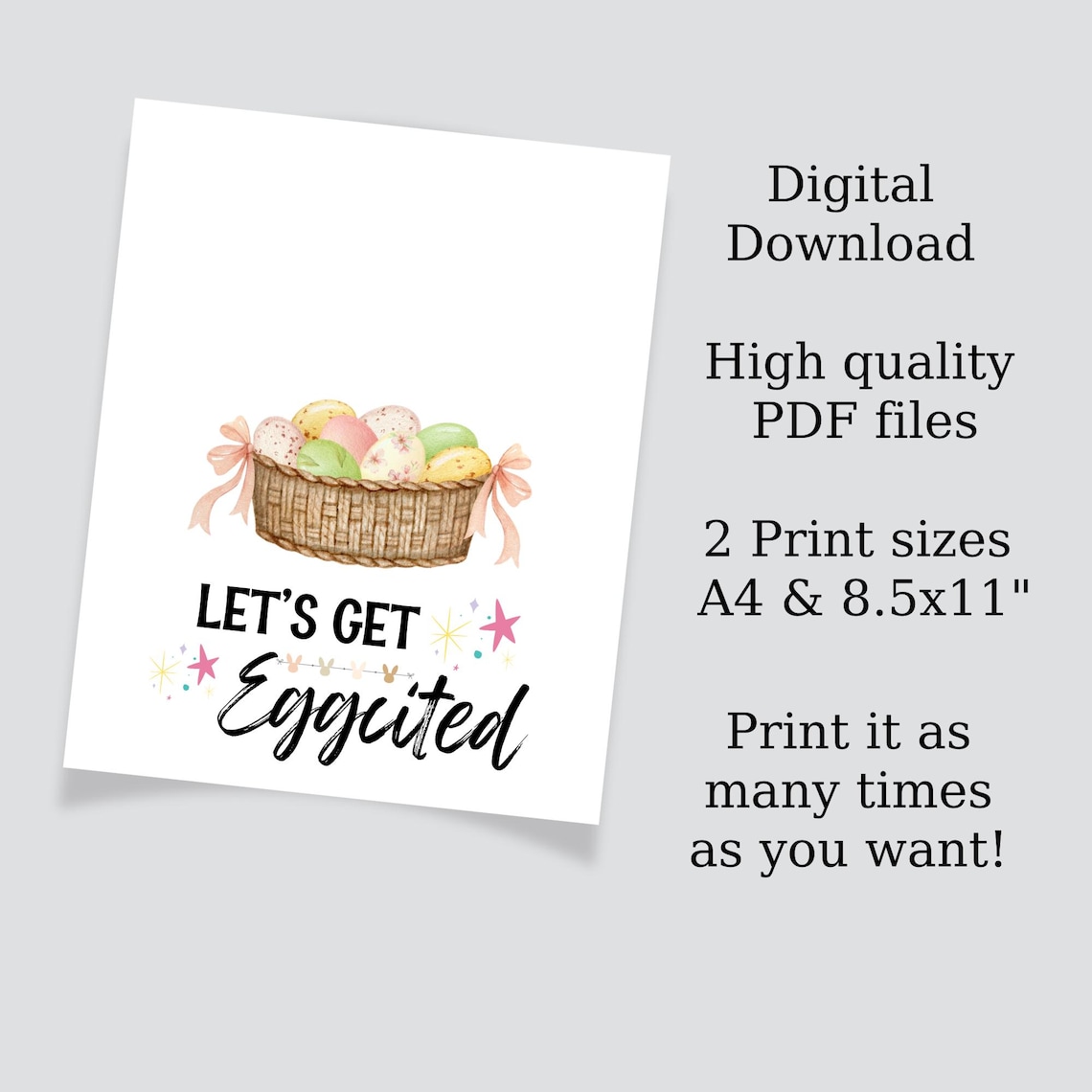 Let's Get Egg-cited Easter Handprint Craft, Bunny Easter Handprint ...