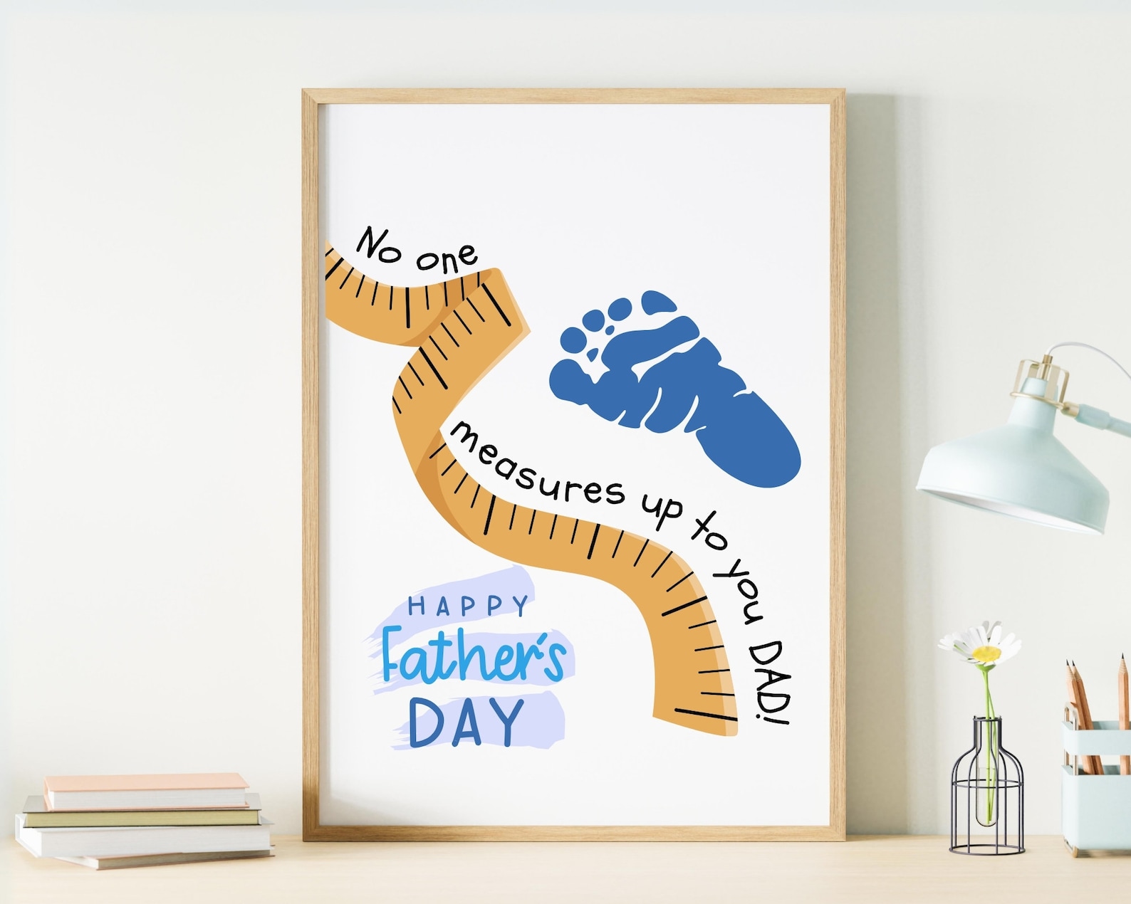 No One Measures up to You DAD, Father's Day Handprint Craft, Happy ...
