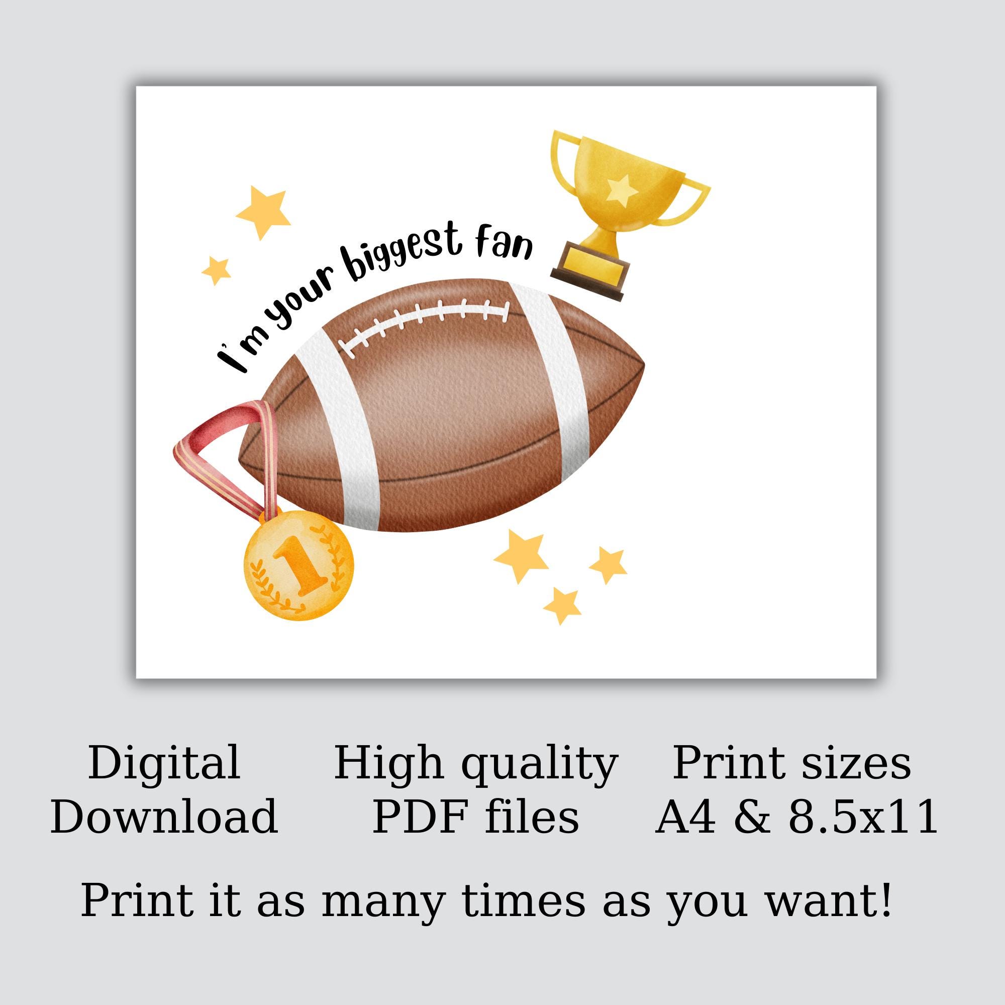 I’m Your Biggest Fan Handprint Craft, Happy Fathers Day Handprint Art ...