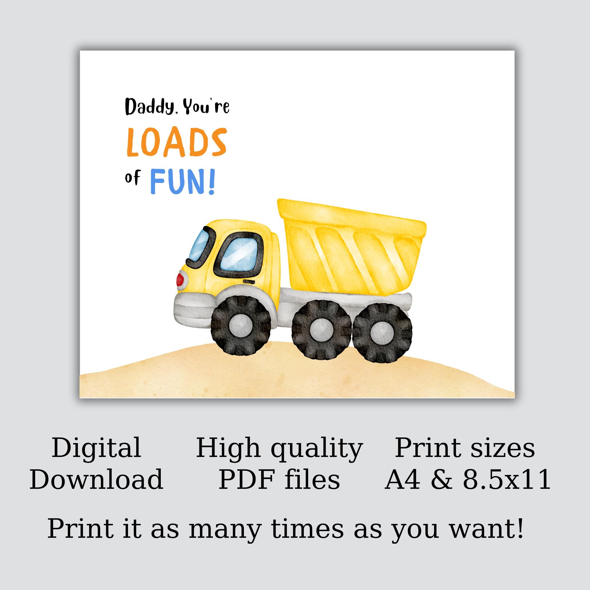 Daddy You're Loads of Fun Handprint Craft, Happy Fathers Day Handprint ...