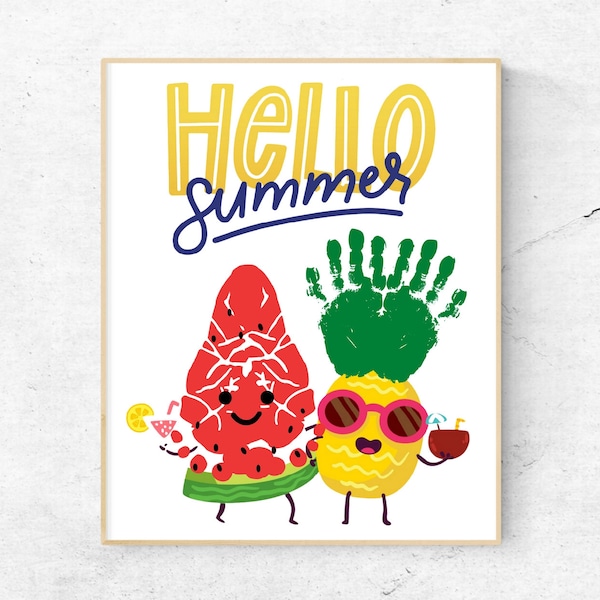 Summer Handprint Memory - Etsy