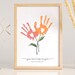 Mothers Day Handprint Craft, Flowers Handprint, Hand Art Craft, Mom's ...
