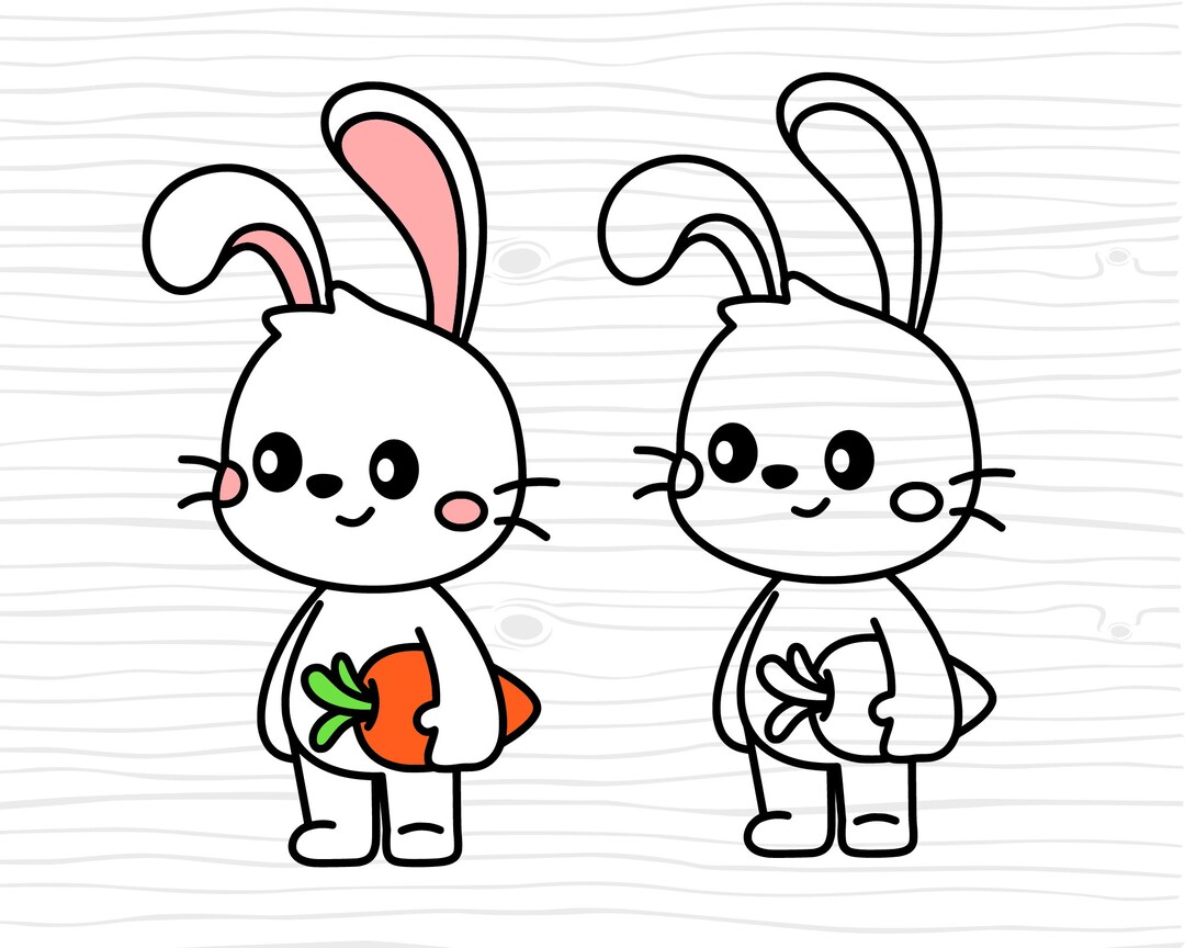 Bunny SVG, Cute Bunny SVG, Cut File Baby, Animal SVG, Woodland Animal ...
