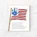 Flag Handprint Craft, Flag Poem, 4th of July Independence Day, American ...