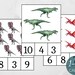 Dinosaur Count and Clip Cards 1-10, Montessori Activity, Summer Math ...