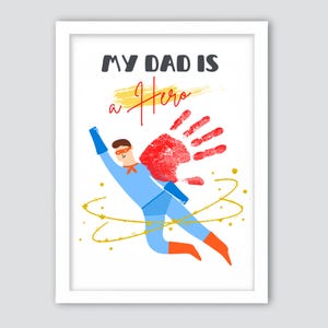 Heros Handprint Craft for Fathers Day, Super Heros Capes Handprint ...