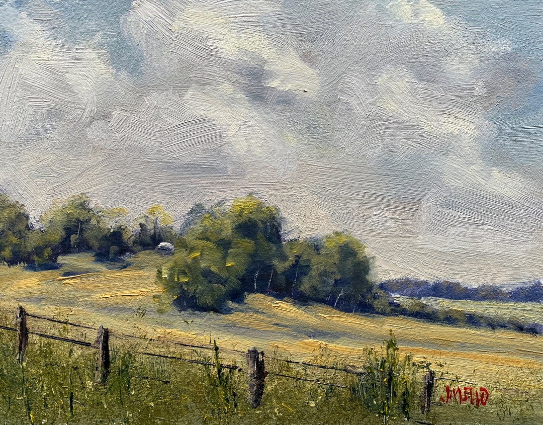 Landscape Art, Oil Painting, Country Painting, Rural Art, Wall Art ...