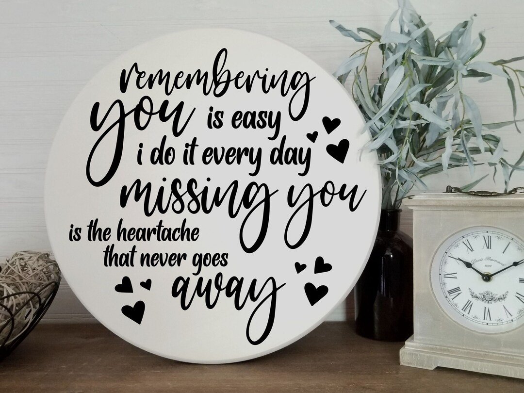 Remembering You is Easy SVG PNG, Memorial, in Loving Memory ...