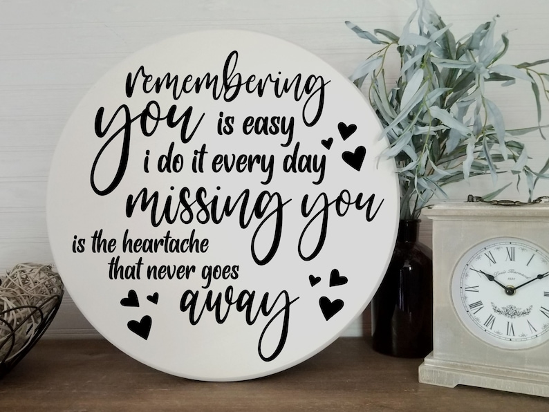 Remembering You is Easy SVG PNG Memorial in Loving Memory - Etsy Canada