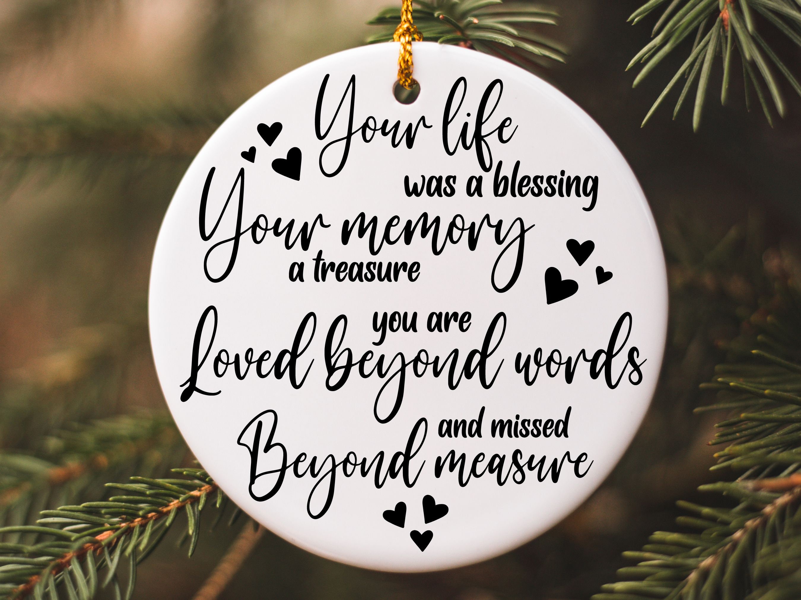 Remembrance SVG PNG Memorial SVG Christmas Ornament Svg - Etsy UK